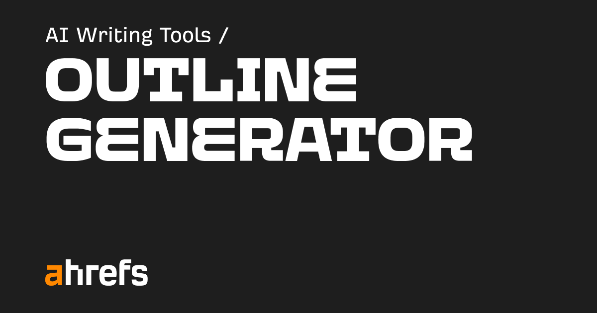 Free AI Outline Generator