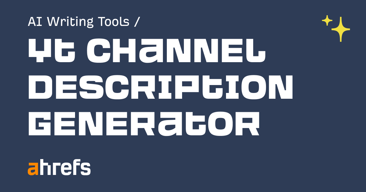 Free AI YouTube Channel Description Generator Free AI YouTube Channel Description Generator