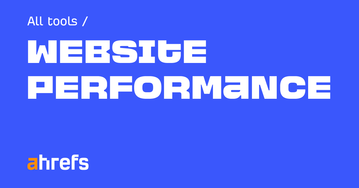 Website performance